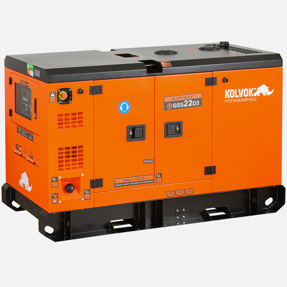 Generador Eléctrico Diesel Trifásico 22kVA KOLVOK GSS22D3 — Vielco